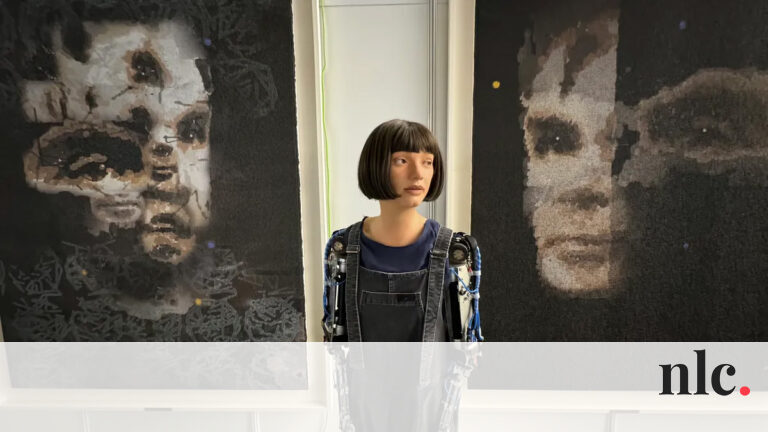 Így adták el 424 millió forintért Ai-Da, a robotlány festményét