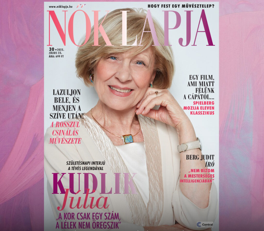 Címlapon a 80 éves Kudlik Júlia